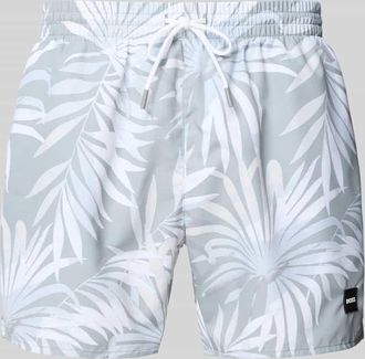 HUGO BOSS Badehose mit Allover-Muster Modell PIRANHA