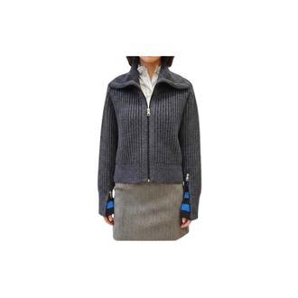 Paul Smith Chunky Ribbed Knit Jacket - - Knitwear - Damen - Grau - S