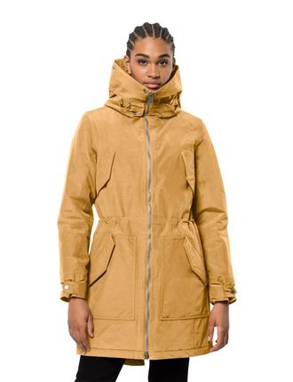 Jack Wolfskin Damen Rocky Point Parka, amber gold, M EU