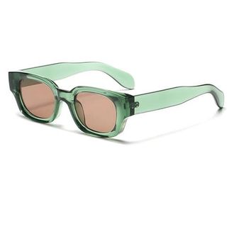 Generic Lunettes De Soleil Carr&eacute;es D&eacute;coratives For Femmes, For Le Sport, Les Vacances En Plein Air(Green)