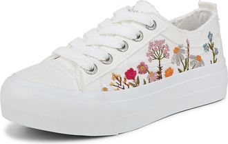 Blowfish Sadie-Sun Damen-Sneaker, Weiss/opulenter Garten, 41 EU
