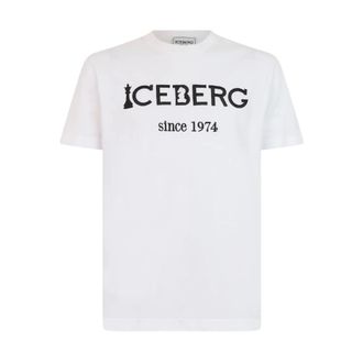 Iceberg Jersey T-Shirt - - Tops - Herren - Wei&szlig; - 3XL