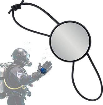 Generic Tauchspiegel mit Handgurt - Tragbar Verstellbar Wasserdicht Unterwasser Beobachtungsgerät | Unterwasser Inspektions Spiegel Ausrüstung,für Driften, Sc