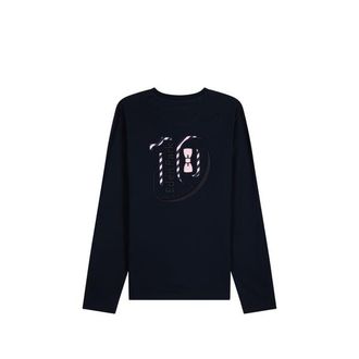 Eden Park T-shirt droit col rond brod&eacute; en coton