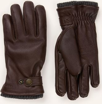 Hestra Lederhandschuhe Utsj&ouml; braun