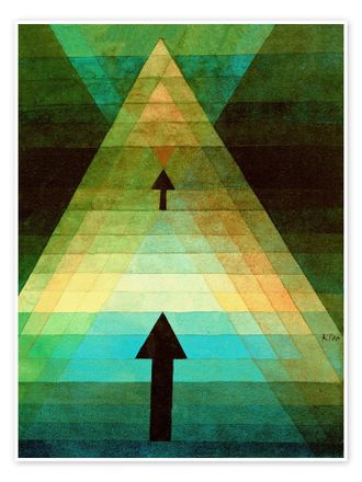 Posterlounge Eros Poster von Paul Klee 50 x 70 cm Gr&uuml;n Wandbilder Wanddeko