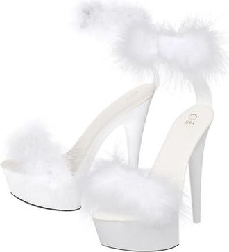 Frcolor Sandales Talons Hauts pour Femme Chaussures Imperméables Antidérapantes