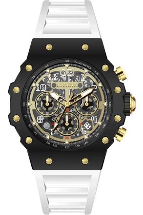 Invicta Racing 69653 Herrenuhr - Quarzwerk - Acryl mit goldenem Zifferblatt - 43 mm