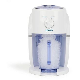 Livoo Appareil 2 en 1 granit&eacute;s et glace pil&eacute;e - Pour cocktails ou boissons rafra&icirc;chissantes - 1,1 litre DOM430