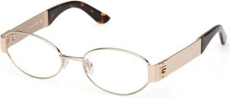 Guess Femme, Accessoires, Jaune, Taille: 52 MM Oval Lunettes