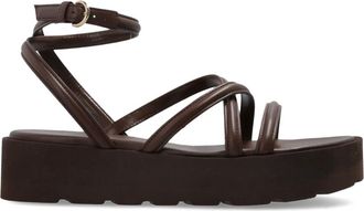 Gianvito Rossi Femme, Chaussures, Brun, Taille: 38 1/2 EU Flatform Sandal