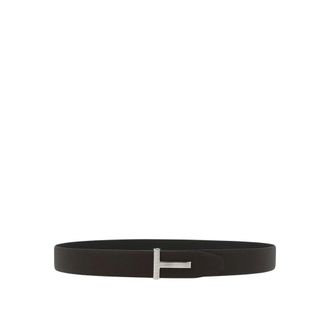 Tom Ford Lederg&uuml;rtel mit Metallschnalle - - Accessories - Herren - Braun - 100 CM