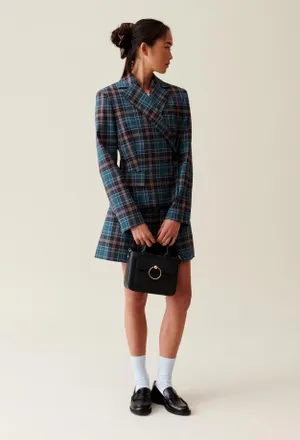 Claudie Pierlot Veste tailleur carreaux