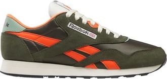 Reebok Classique Nylon, Chaussures Homme, Hunter Green Pump Orange Vintage Chalk, 41 EU