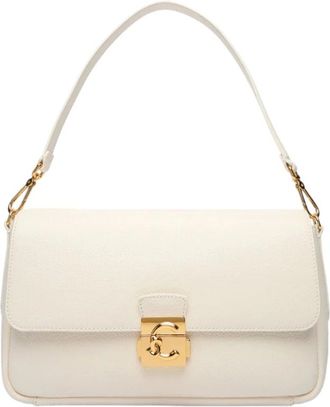 Coccinelle Femme, Sacs, Blanc, Taille: ONE Size C-Me Lock Shoulder Bag