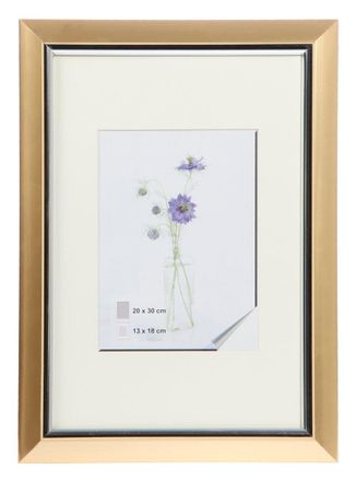 Classic Accessories Classic Style Bilderrahmen aus Kunststoff in 13x18 bis 50x70 Foto Rahmen: Farbe: Gold | Format: 13x18