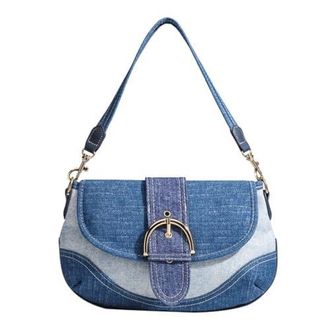 Generic Sac &agrave; main en jean pour fille, bleu, 1