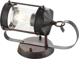 Lindby Applique Exterieur Farly &agrave; intensit&eacute; variable (Traditionnel) en Marron Aluminium (1 lampe,&agrave; E27), Murale Luminaire Lampe Jardin Eclairage