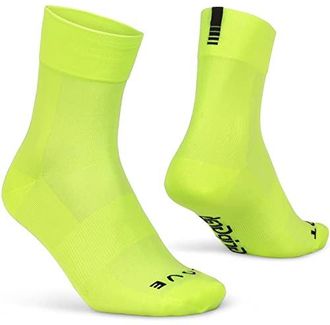 GripGrab Chaussettes Été Légères SL Performance Eyecatching 2 Longueurs Chaussettes de Cyclisme Vélo de Course VTT