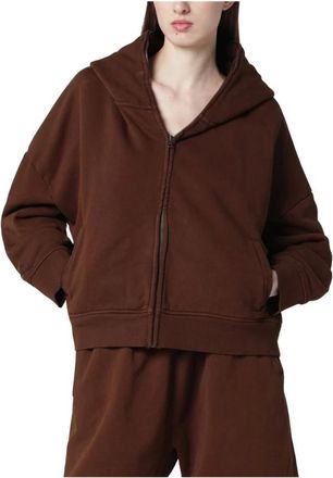 Entire studios Entire Studios, Femme, Sweatshirts et sweats &agrave; capuche, Brun, Taille: 38 FR Eternal Zip