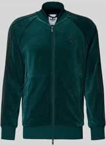 adidas Originals Slim Fit Sweatjacke mit Logo-Stitching