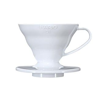 Hario VDR-01-W V60 01 Transparenter Kaffee-Tropfer Wei&szlig; Kaffee-Tropfer f&uuml;r 1-2 Tassen