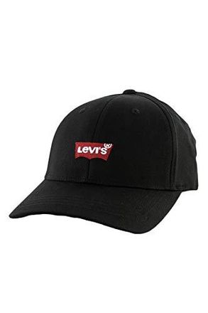 Levi's Homme Mid Batwing Flexfit Casquette souple, Schwarz (Regular Black 59), Taille unique EU