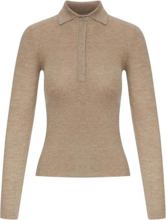 Max Mara Femme, Tops, Beige, Taille: 38 FR Polo Chemises