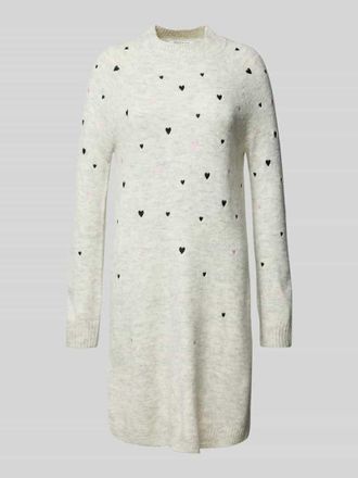 Tom Tailor Denim Regular Fit Strickkleid mit Herz-Stickereien