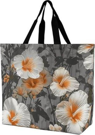 Generic Fleurs DHibiscus En Fleurs Sac A Main Femme L&eacute;ger Tote Bag Imperm&eacute;able Sac Cabas Pour Travail Voyage Gym