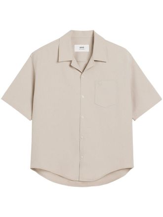 Ami chemise &agrave; col cubain - Tons neutres