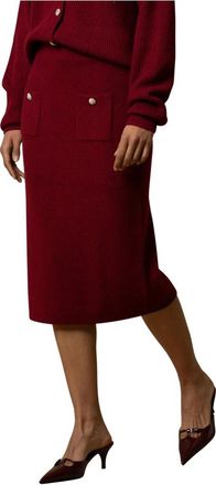 Kocca Femme, Jupes, Rouge, Taille: 42 FR Jupe crayon élégante avec poches avant