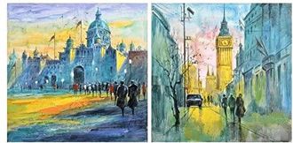 DKD Home Decor 100 x 3 x 100 cm (2 Stück)