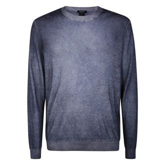 Avant Toi Round-Neck Strickwaren - - Knitwear - Herren - Blau - L