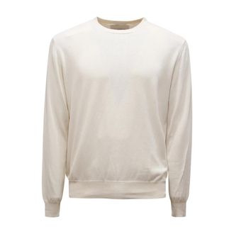 Ballantyne R Neck Pullover - - Knitwear - Herren - Wei&szlig; - L