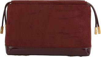 Elisabetta Franchi Femme, Sacs, Rouge, Taille: ONE Size Pochette effet daim