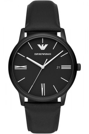 Emporio Armani Minimalist Schwarz Herren Armbanduhr AR11573