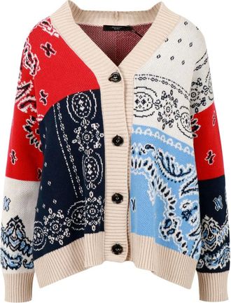 Max Mara Femme, Pulls, Multicolore, Taille: 38 FR Jacquard Cardigan