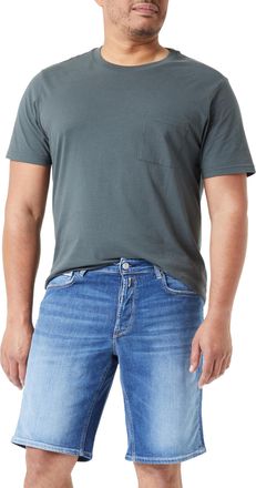Replay Herren Jeans Shorts Grover Straight-Fit Bio, Medium Blue 009-1 (Blau), 27W
