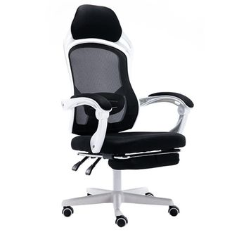 Generic Hochlehner-Schreibtischstuhl,ergonomischer Homeoffice-Stuhl,Computerstuhl Fu&szlig;st&uuml;tze,Verstellbarer Hochlehner-Netzstuhl,drehbarer Rollen-Arbeitsstuhl L