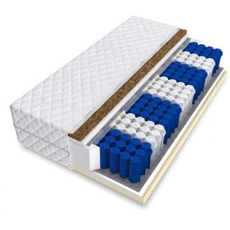 FDM Matratze 120x200 latex kokos Taschenfederkern H3 H4 9 zonen syrius Premium 19cm