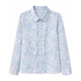 2-Biz Femme, Blouses et Chemises, Bleu, Taille: 44 FR Chemises
