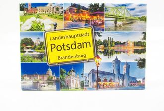 Generic Potsdam Magnet Foto Souvenir Ortsschild Brandenburg Landeshauptstadt 8er Bild