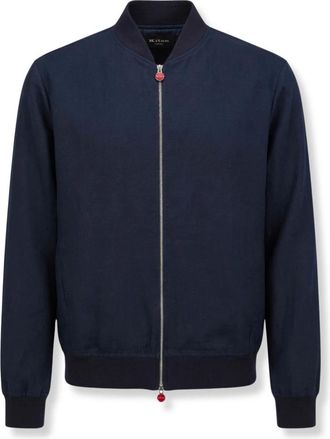 Kiton Homme, Vestes, Bleu, Taille: 2XL Zip-throughs