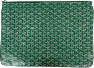Goyard unisex, Pre-owned, Vert, Taille: ONE Size Pre-owned Toile pochettes-minaudieres