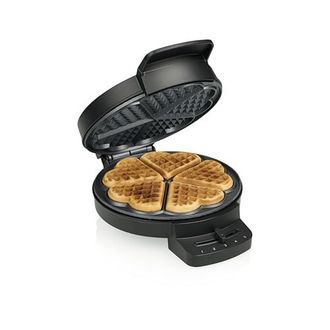 Princess Waffeleisen Deluxe, 5 Herzwaffeln, 1000 W Leistung, Antihaftbeschichtung, Kontrollleuchten, Kompaktes Design, 01.132378.01.001