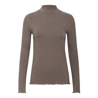 Kaffe KAdrew Rollkragen-T-Shirt - - Knitwear - Damen - Braun - XL