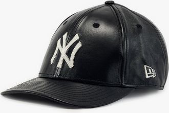 New Era Casquette logo en cuir