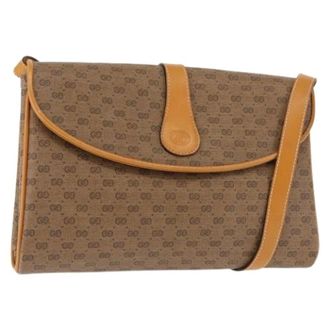 Gucci Sac bandouli&egrave;re en plastique Pre-owned - Femme - Pre-owned - Brun - Taille: ONE Size