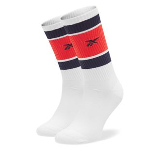 Reebok Lange Socken Reebok CL Basketball Sock HF8408 Wei&szlig;